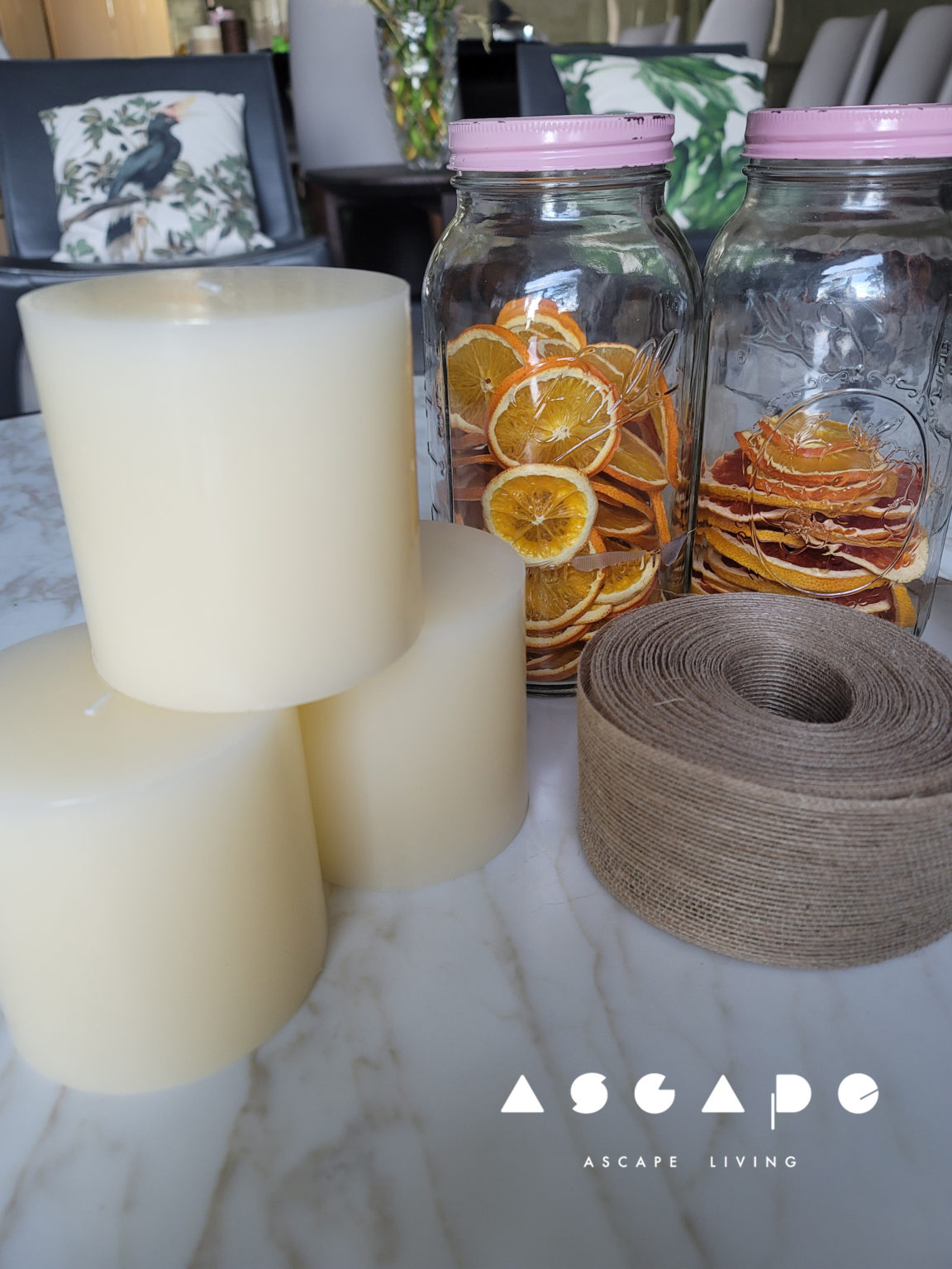How to Dress Up a Candle - Easy and Fun Idea - ascapeliving.com